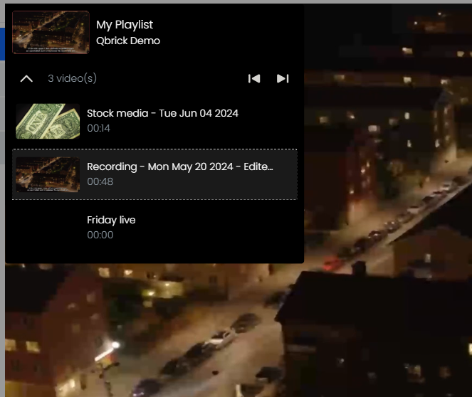 Playlists – Qbrick Support